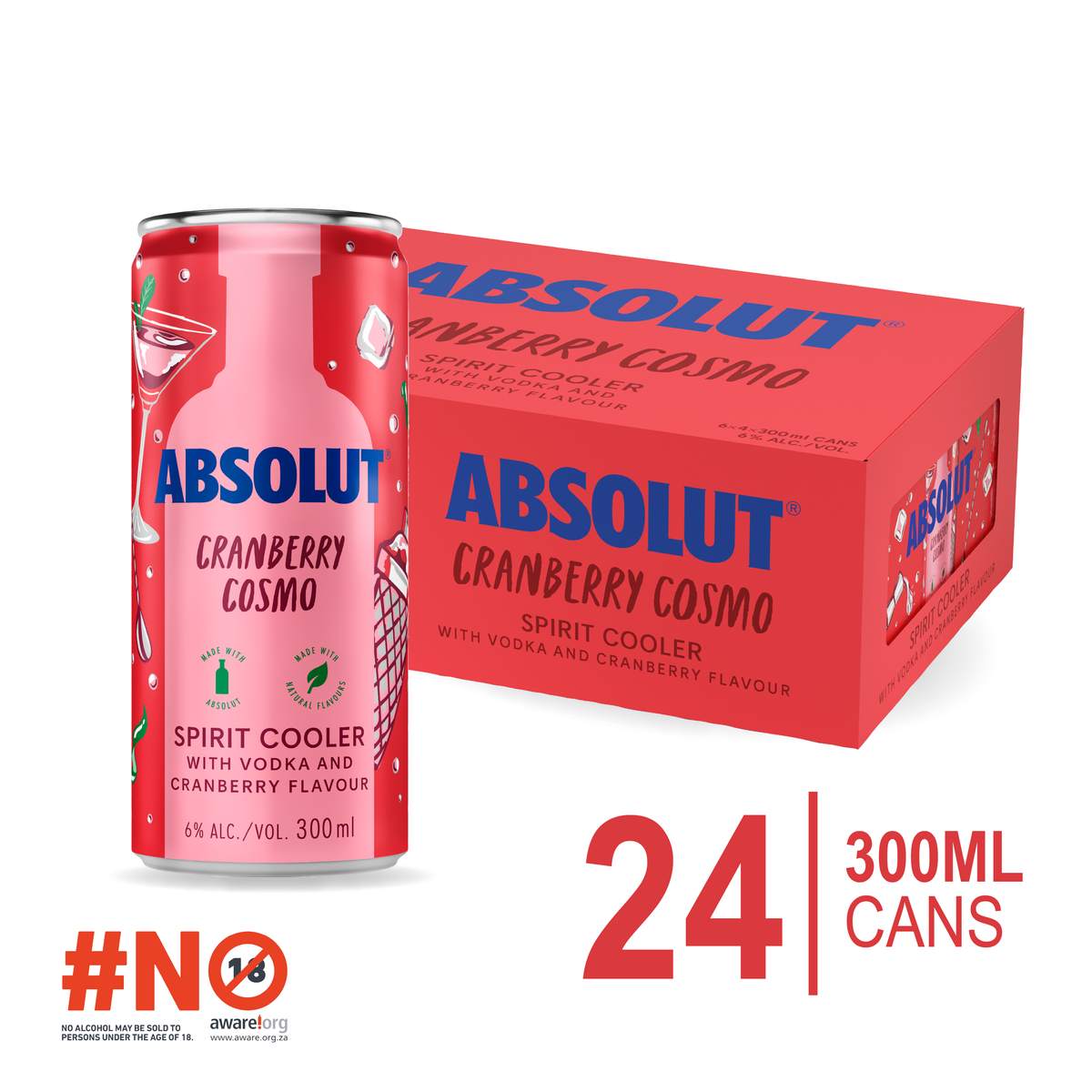 Absolut Cranberry Cosmo 24 x 300ml | Shop Today. Get it Tomorrow ...
