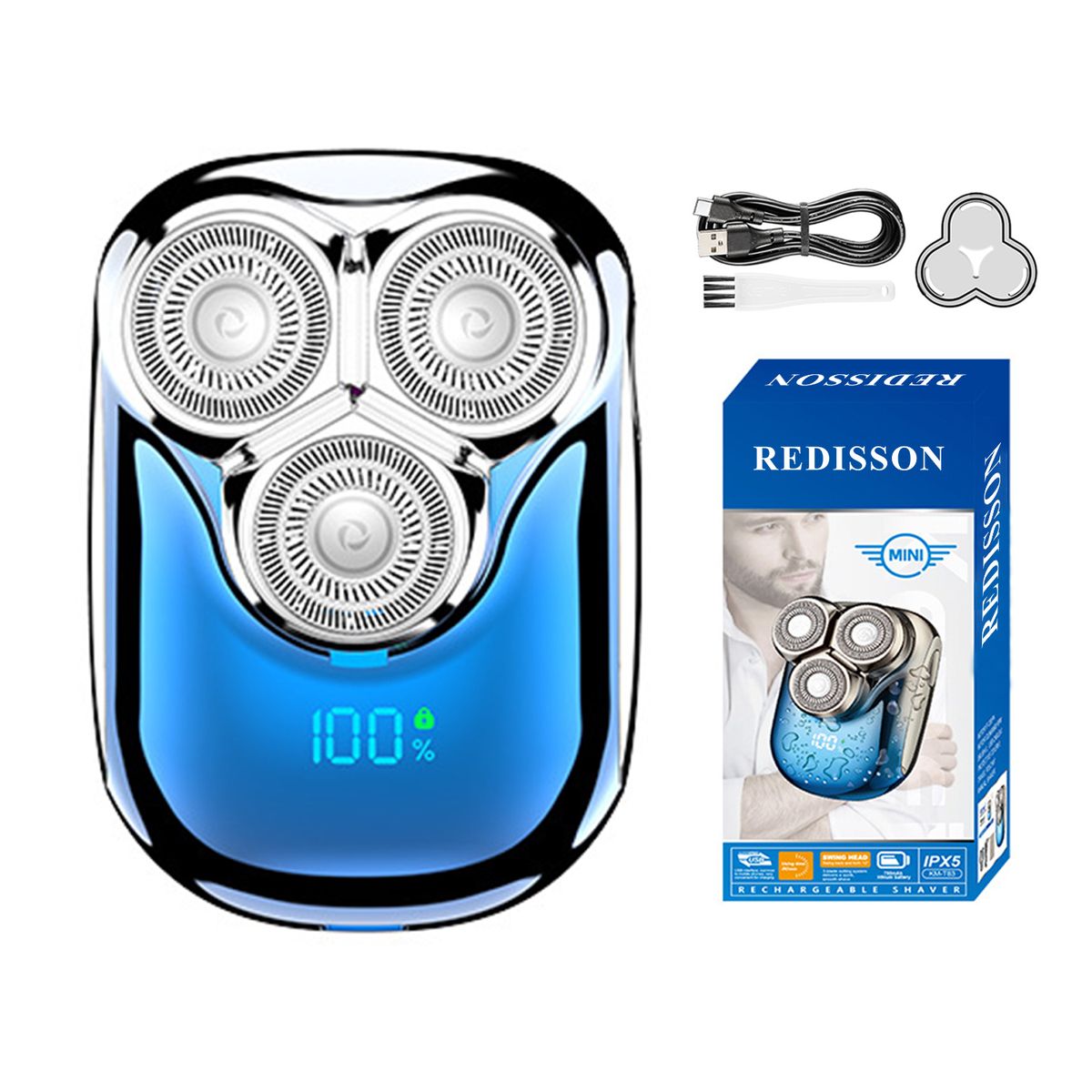 Mini Electric Razor for Men Rechargeable Wet & Dry Electric Shavers ...