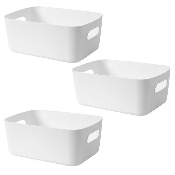 3 Piece - Large Multi-Purpose Storage Containers - White | Shop Today ...