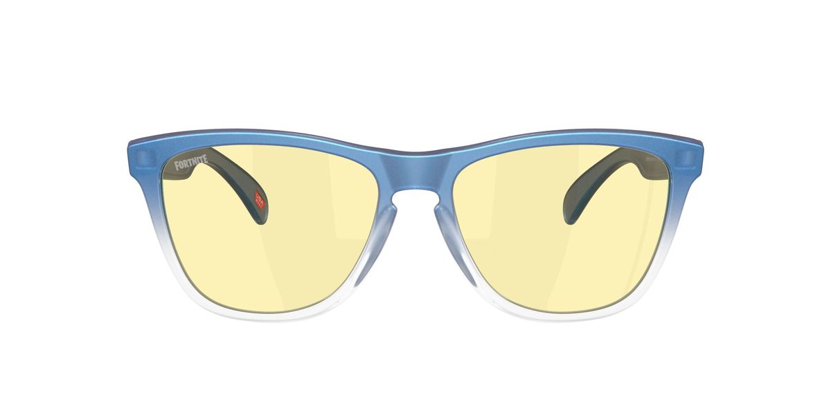 Oakley Men's Frogskins Square Sunglasses - Matt Cyan/Blue/Clear Shift ...
