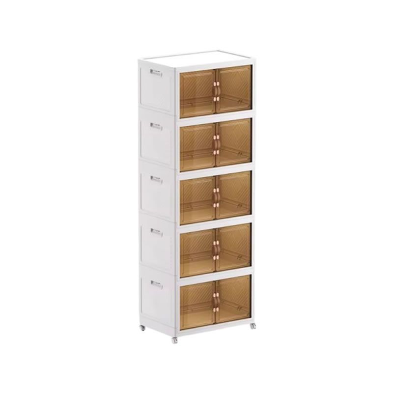 5-Layer Multi-Fuctional Stackable Cabinet Storage Box With Wheels E18 ...