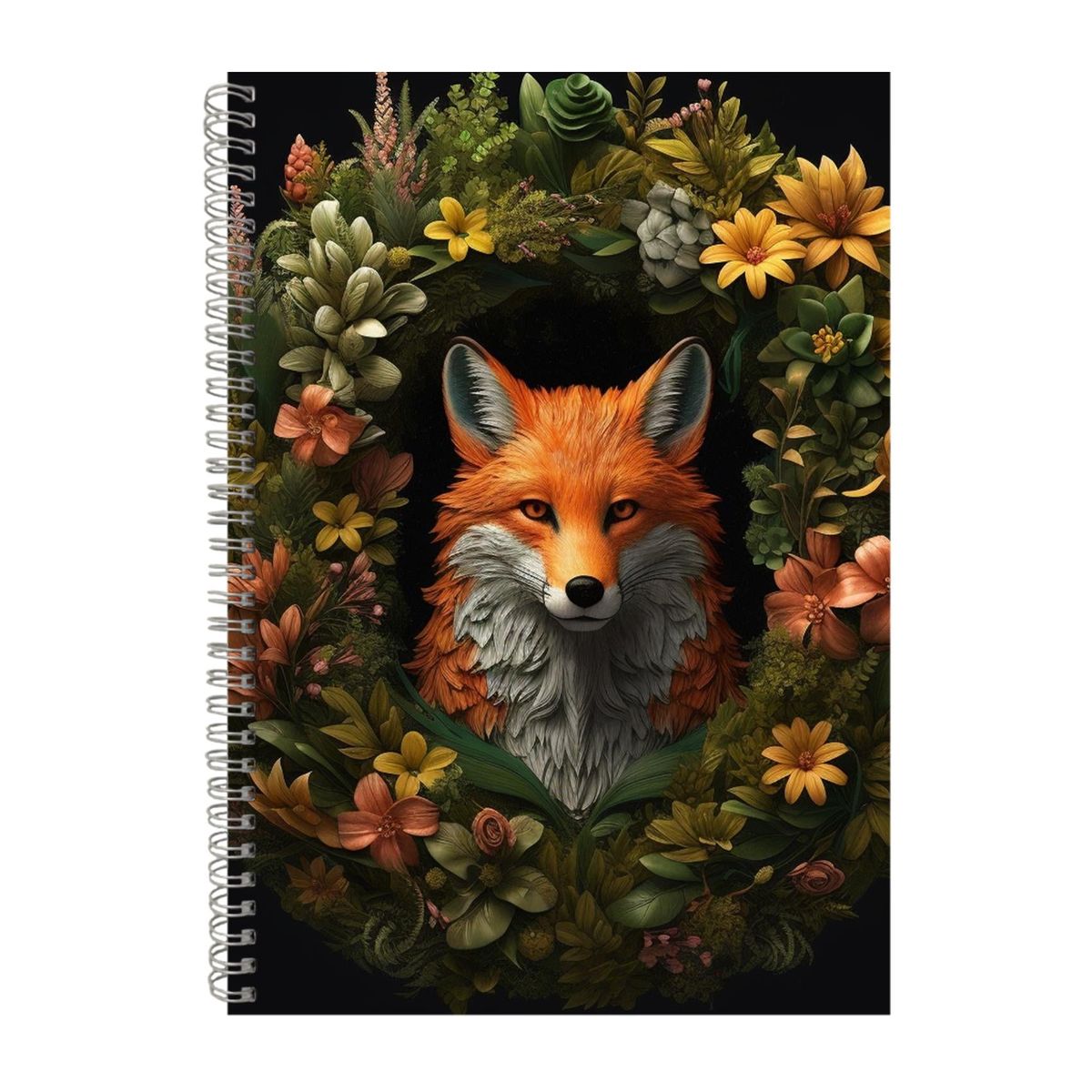 3D Fox Flower Ring Notebook Gift Idea A4 Notepad Pad 105 | Shop Today ...
