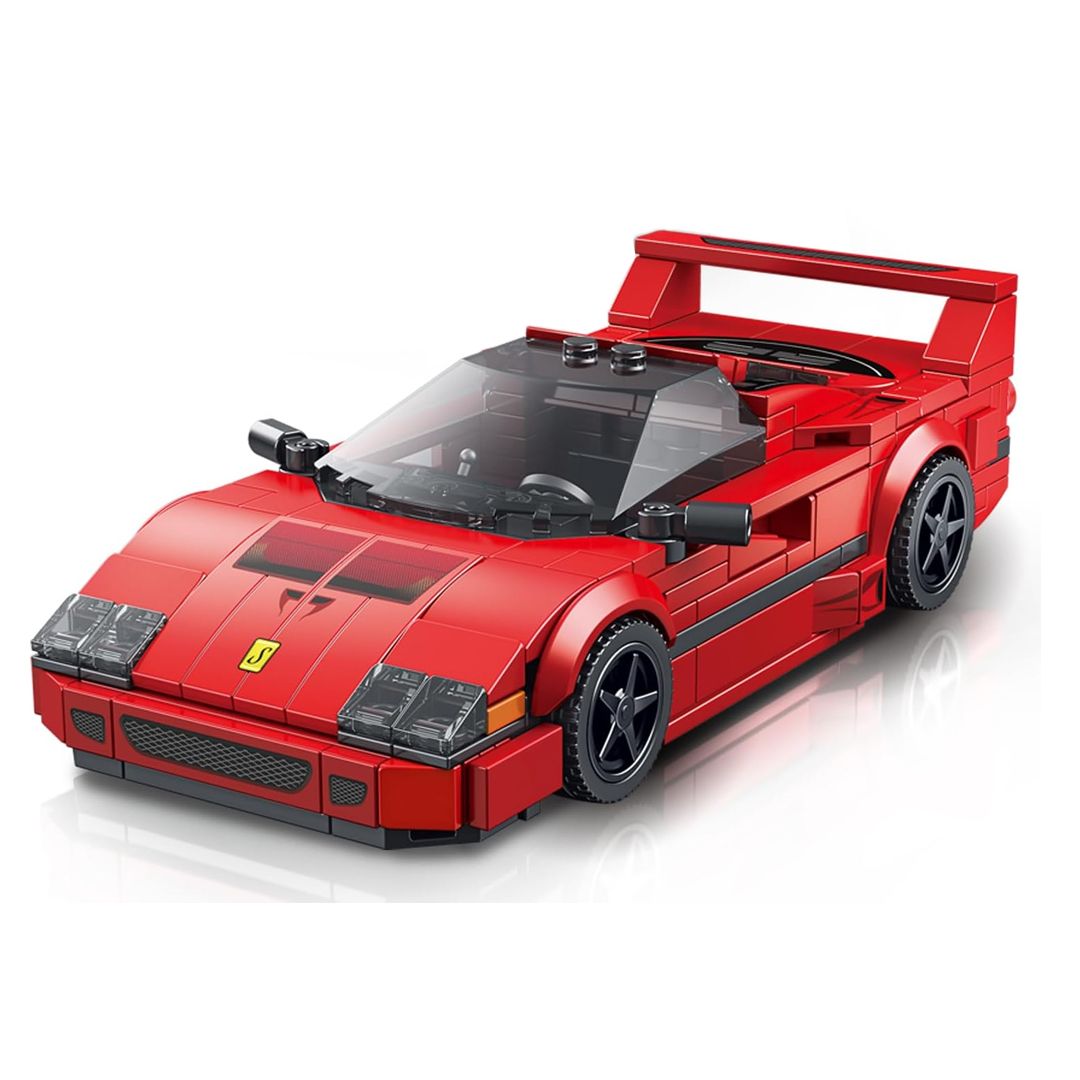 Racing Car Building Blocks Kit -DIY Ferrari F40 Supercar Mode Toy - 337 ...