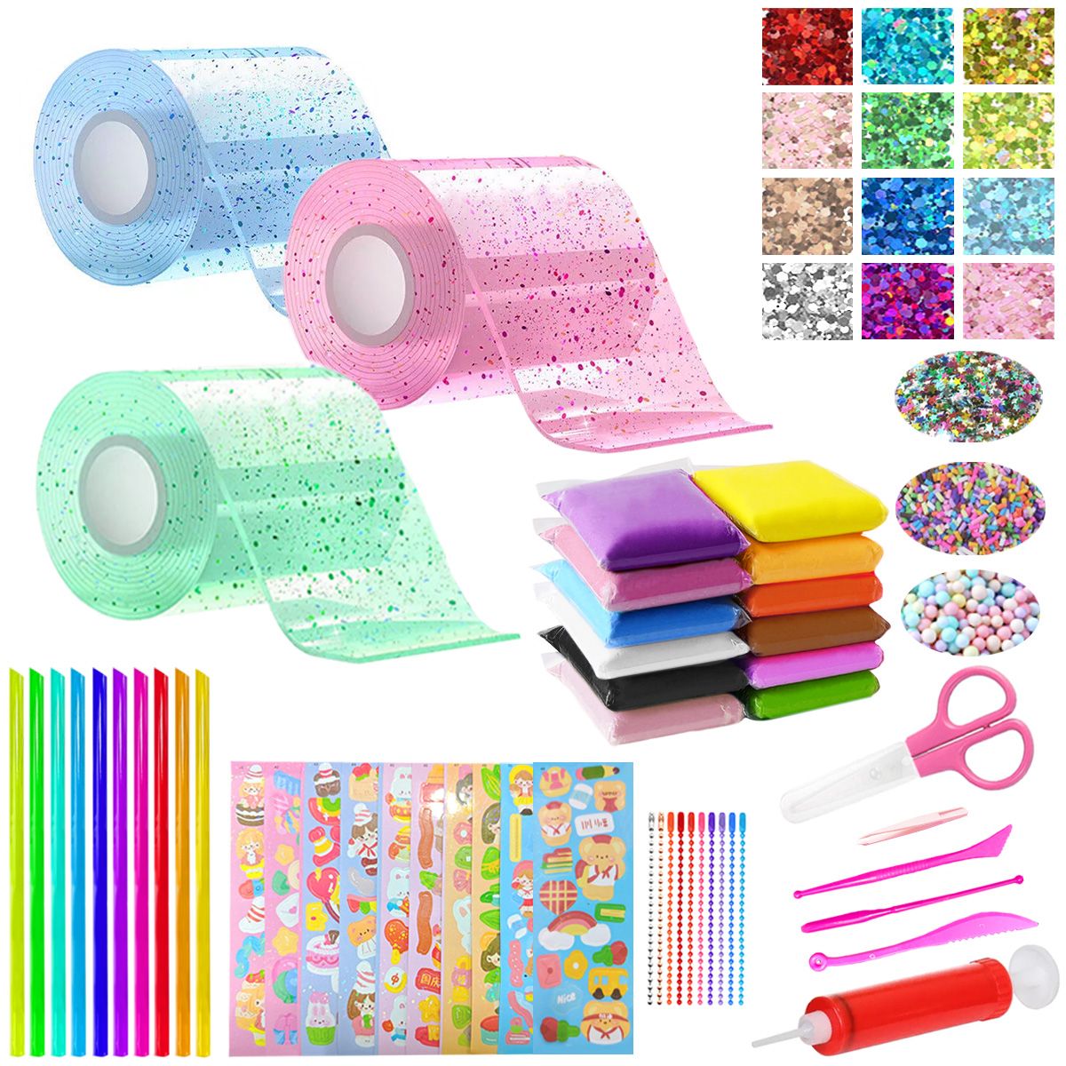 Kid's DIY Nano Magic Bubbles Tape Kit and Craft Modeling Clay | Shop ...