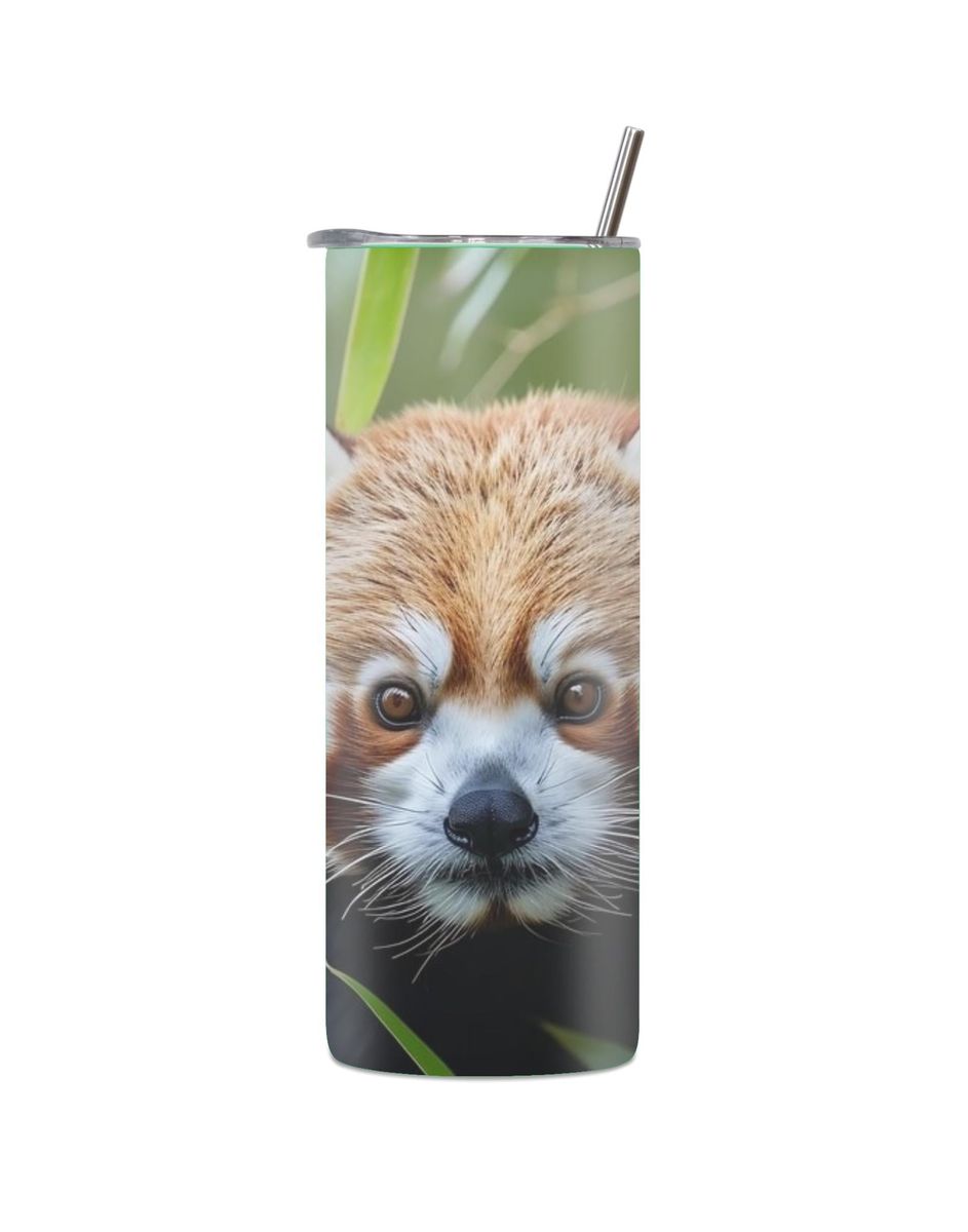 Red Panda 20 Oz Straight Skinny Tumbler Trendy Animals Graphic Present ...