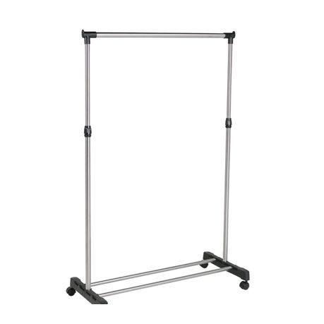 Buy Argos Home Adjustable Chrome Plated Clothes Rail Black Clothes ...