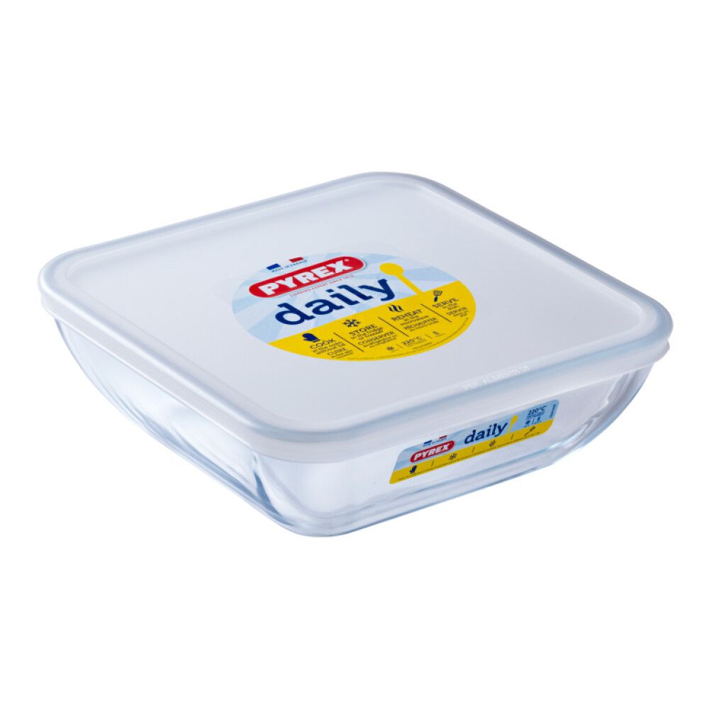 Pyrex Daily Square Dish with Plastic Lid | Shop Today. Get it Tomorrow ...