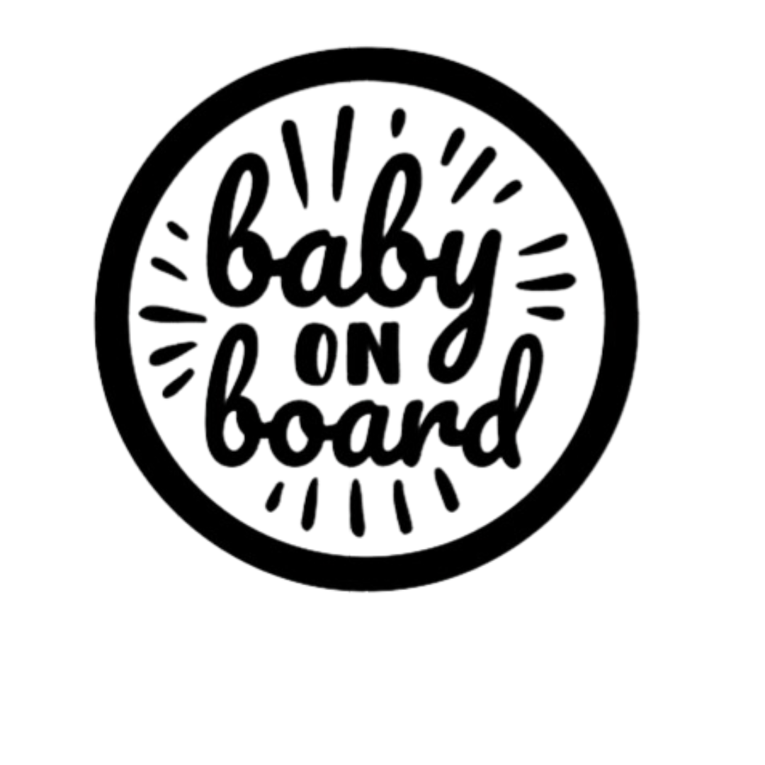 Baby on Board Sign Decal Sticker - BOB circle | Shop Today. Get it ...