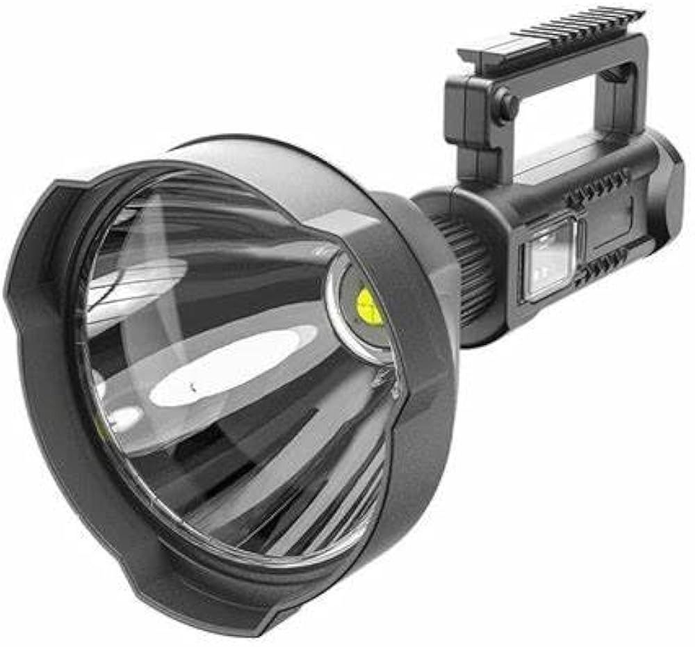 Long Range Super Bright Search Light LED USB Rechargeable Torch ...