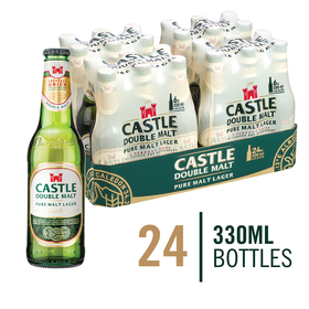 Castle Double Malt Premium Beer 24 x 330ml Bottles | Shop Today. Get it ...