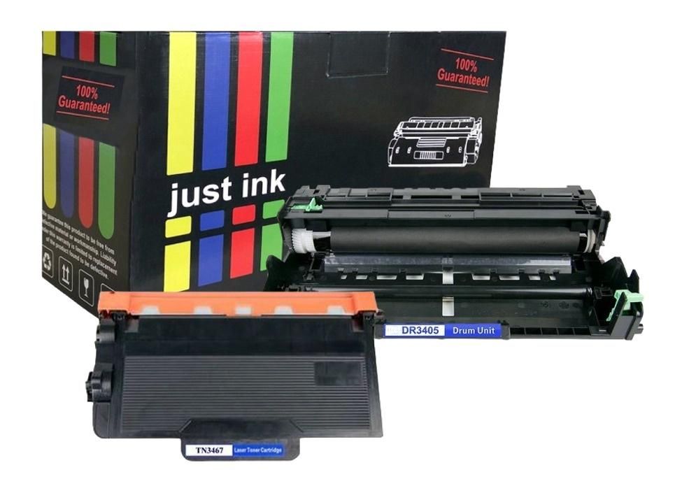 Compatible Brother DR-3405 Drum Unit & TN-3467 Toner Cartridge Set ...