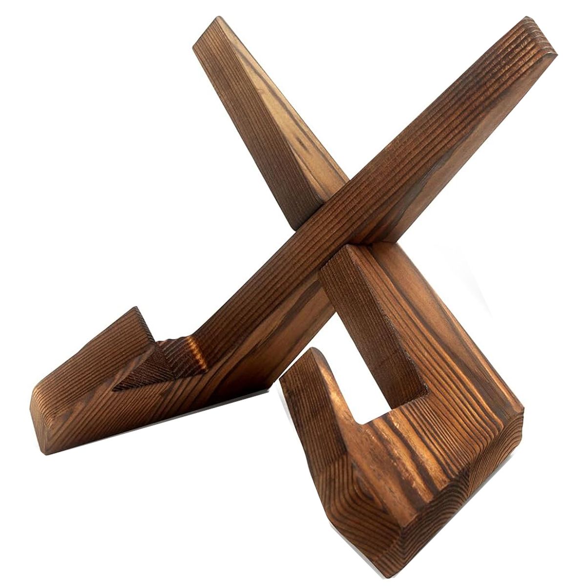 Wooden Cookbook Stand For Kitchen Counter Recipe Book Holder- Rustic ...