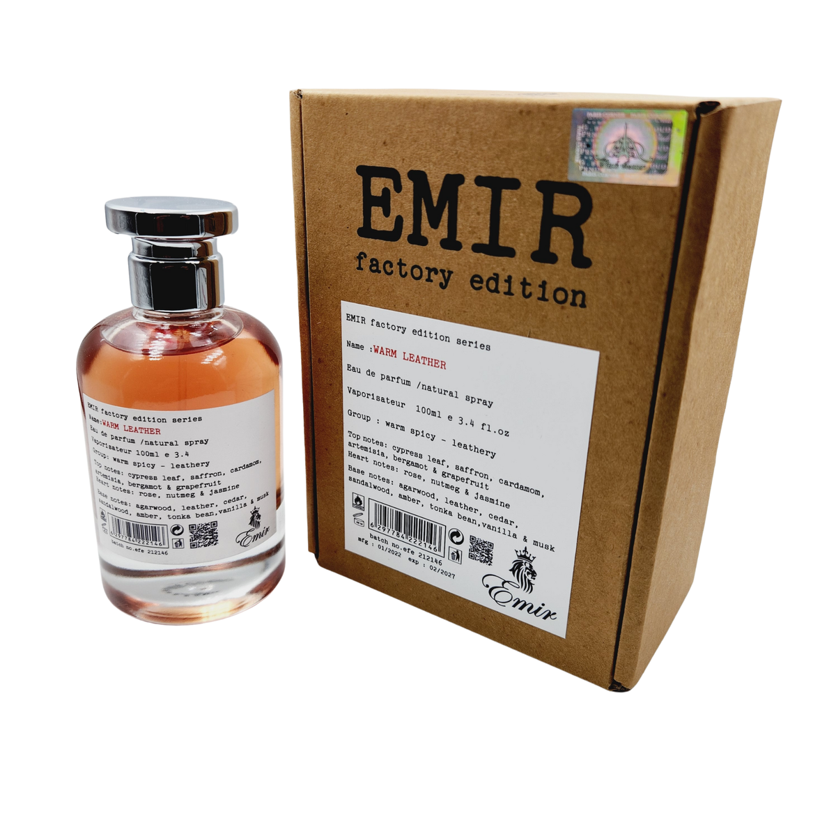 Warm Leather Factory Edition by Emir 100ml EDP | Shop Today. Get it ...