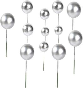 Cake Decorating Styrofoam Balls Silver - 20 Pieces - Non-Edible | Shop ...