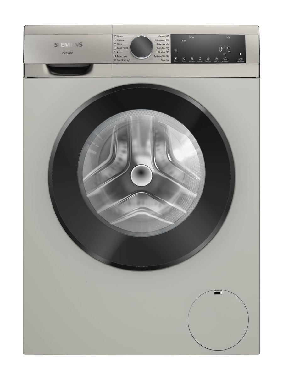 Siemens 9kg Front loader Washing Machine iQ300 Silver inox | Shop Today ...