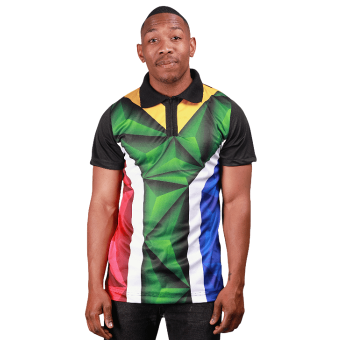 Proudly South African Flag Heritage African Golf Shirt by Tribe Afrique ...