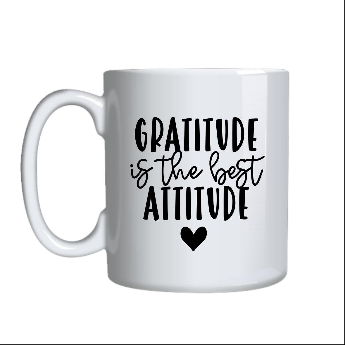 Gratitude Coffee Mugs Trendy Motivational Graphic Cup Design Present ...