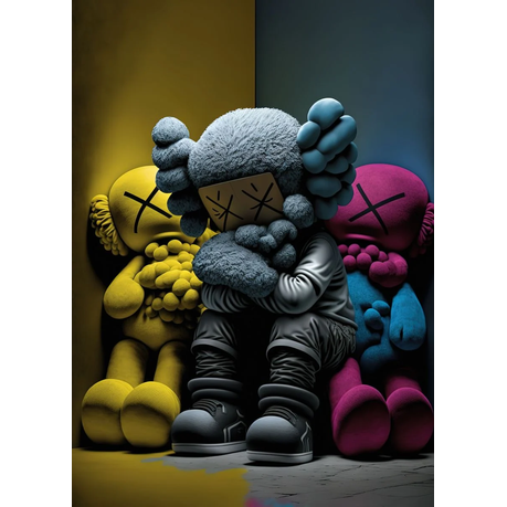 Canvas Wall Art Hypebeast Kaws 01 Artwork