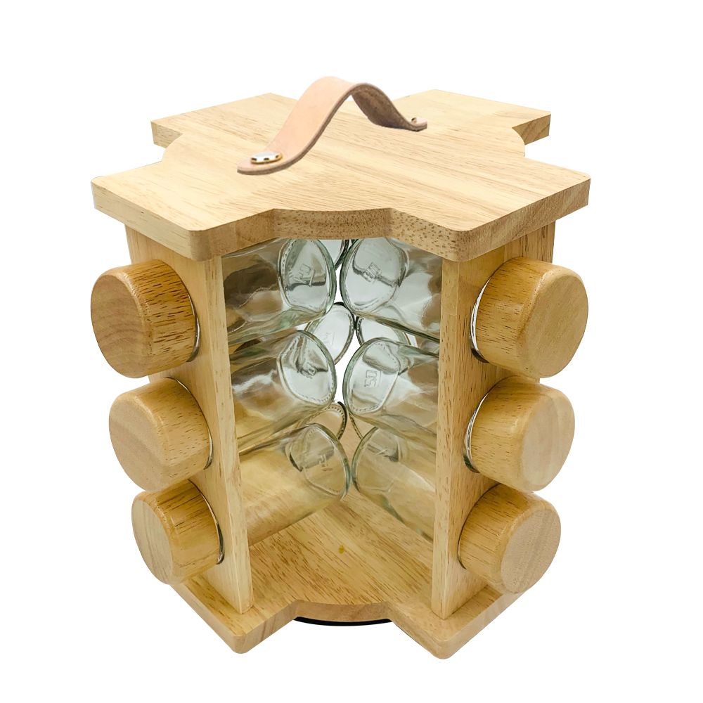 TD 12 Jar Wooden Revolving Spice Rack Set | Shop Today. Get it Tomorrow ...