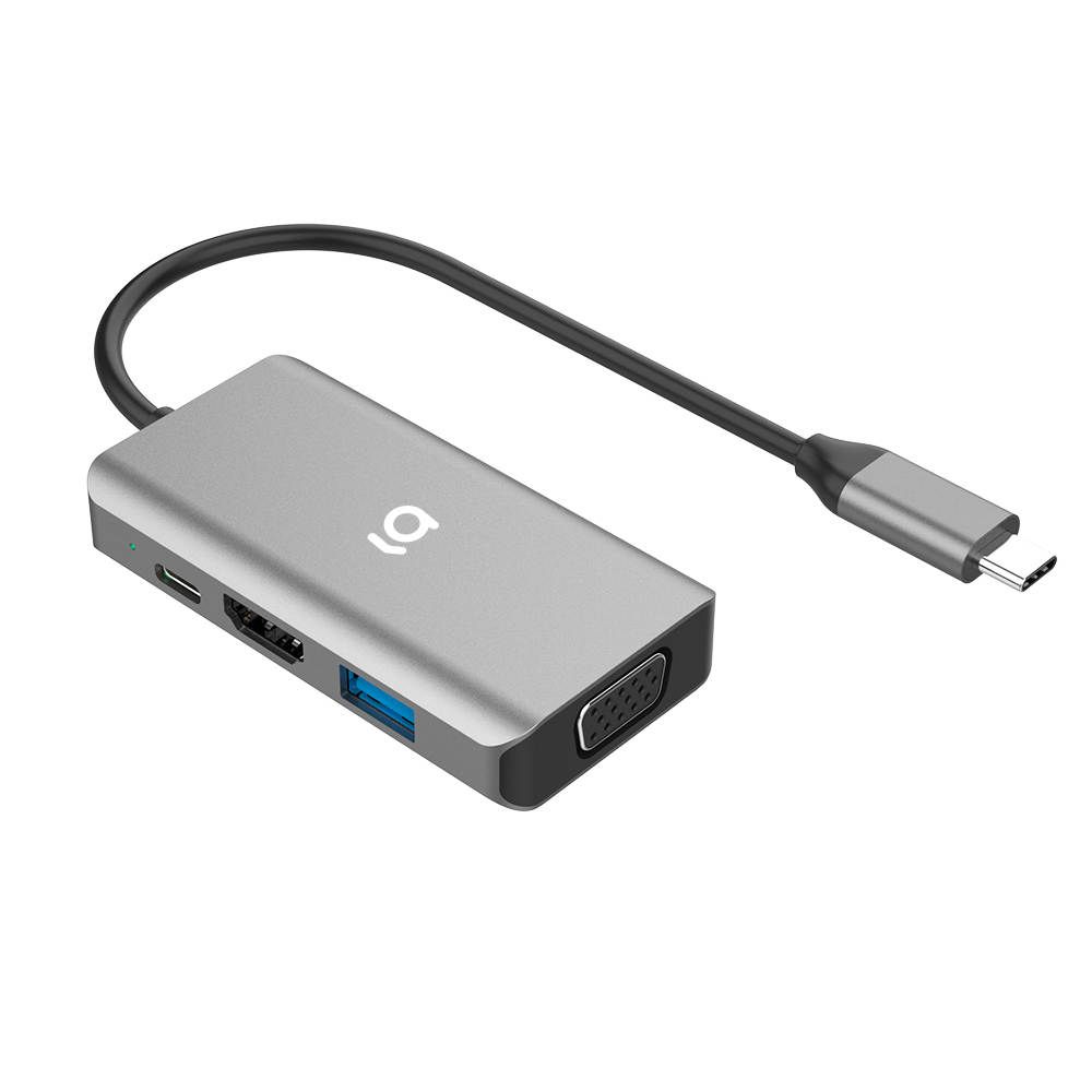 GNH Aluminum USB-C Port Compact Docking Station 4 in 1 | Shop Today ...