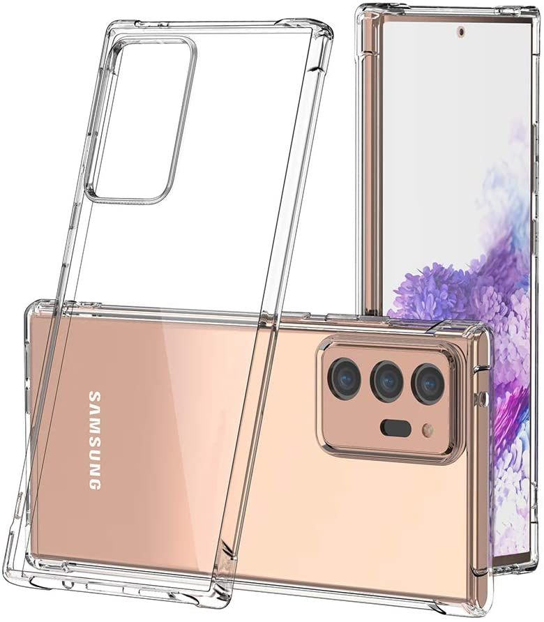 World Choice Shockproof Clear Pouch Gel Case Samsung Galaxy Note 20 ...