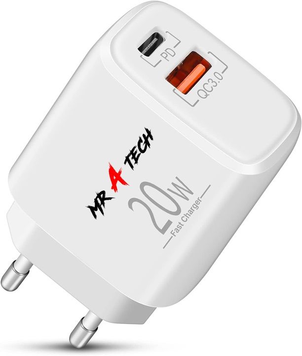 2 IN 1 Port USB Power Supply, USB C Plug Charging Plug Adapter, 20 W PD ...