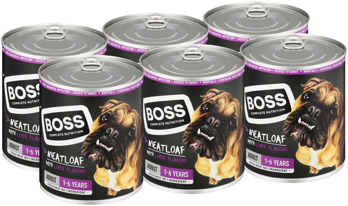 Boss Dog Food Adult Liver- 6 tins x 820g | Shop Today. Get it Tomorrow ...