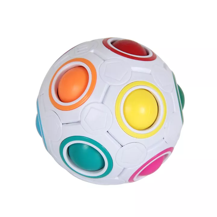 Children & Adults Activity Magic Puzzle Sensory Rainbow Fidget Ball Toy ...
