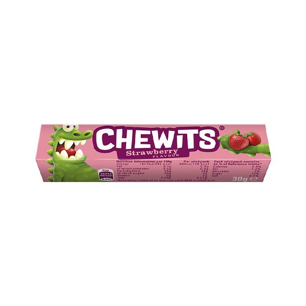 Chewits - Strawberry Sticks - 30g x 4 Pack | Shop Today. Get it ...