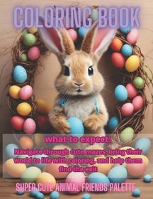 Easter Bunny's Enchanted Coloring Wonderland - Maze, figures, and dots ...