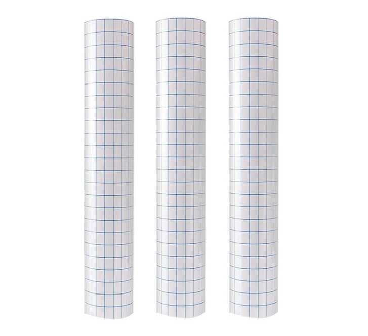 3 Pack of Clear Vinyl Application Tape - Transfer Tape + Alignment Grid ...
