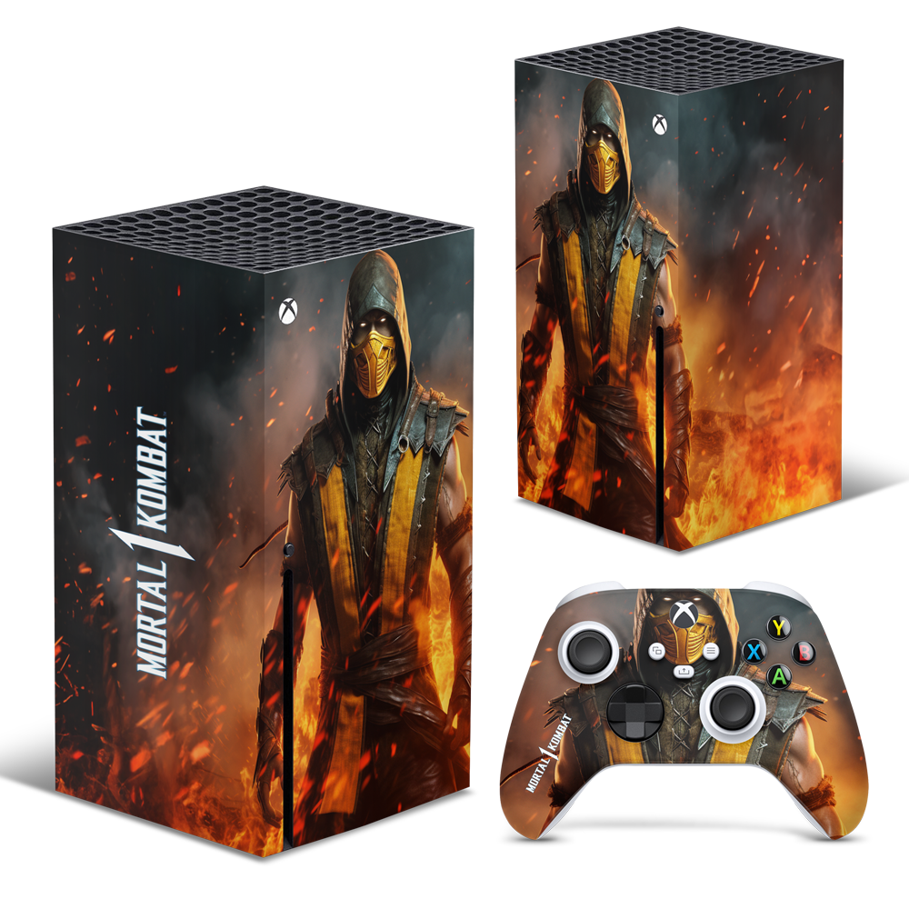 SkinNit Decal Sticker Skin For Xbox Series X: Mortal Kombat 1 | Shop ...