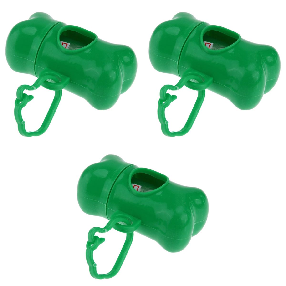 3 x Dog Poop Poo Plastic Bags Holder Set for Pet Walking - Green | Shop ...