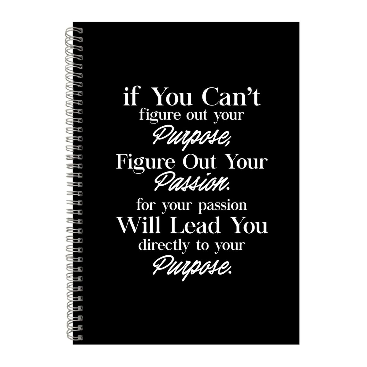 Purpose A4 Notebook Spiral and Lined Motivational Saying Graphic ...