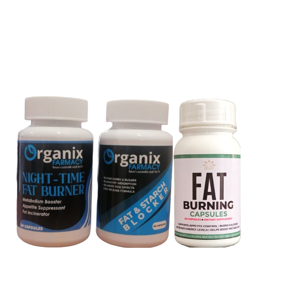 Combo - Fat & Starch Blocker Plus Night-Time Fat Burner & Fat Burning ...