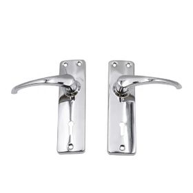 Long Plate Door Handle Mortise Aluminum Handle And Iron Plate Door Lock ...