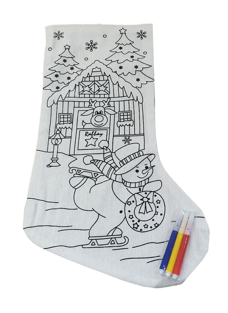 DIY Colour In Christmas Stocking With Markers | Shop Today. Get it ...