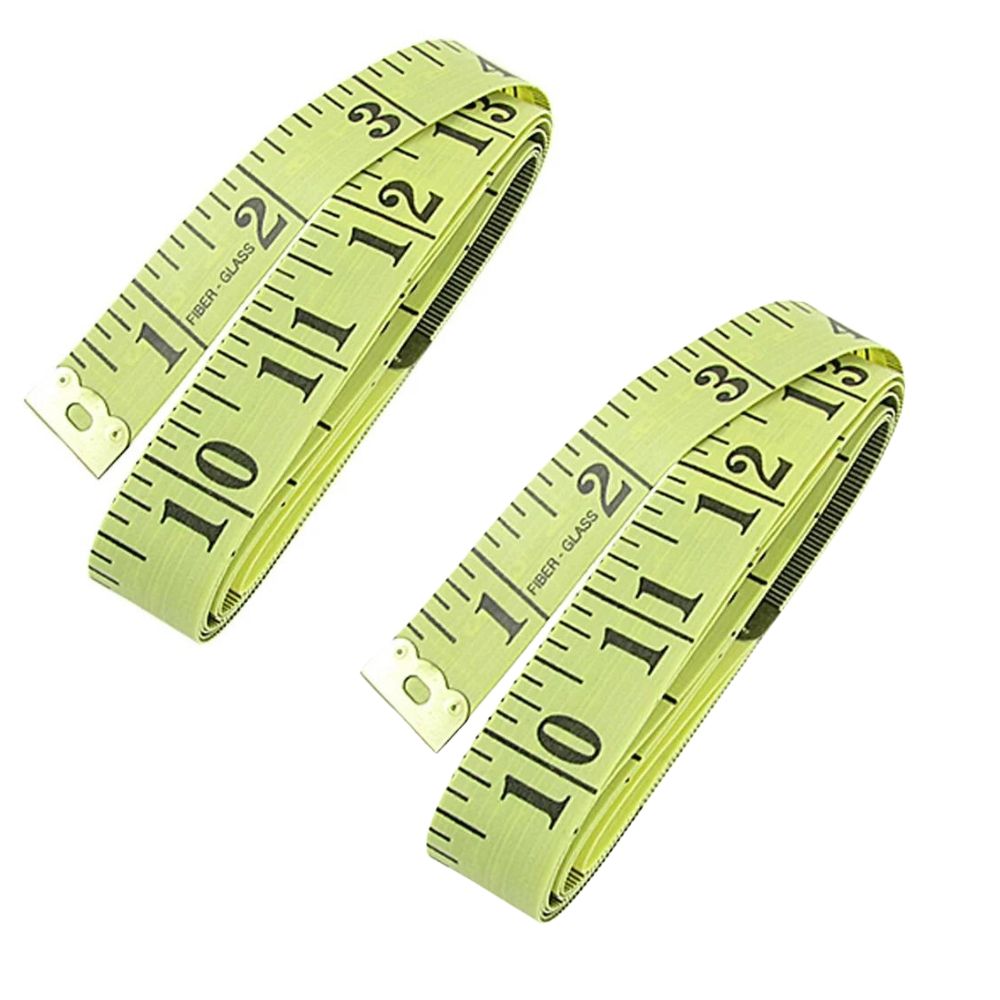 Haberdashery Measuring Tape - Tailoring Tape - 150cm (Pack of 2) - Lime ...