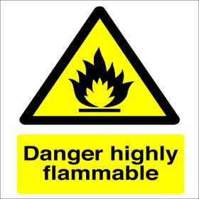 Danger Highly Flammable Sign-290x290mm | Shop Today. Get it Tomorrow ...