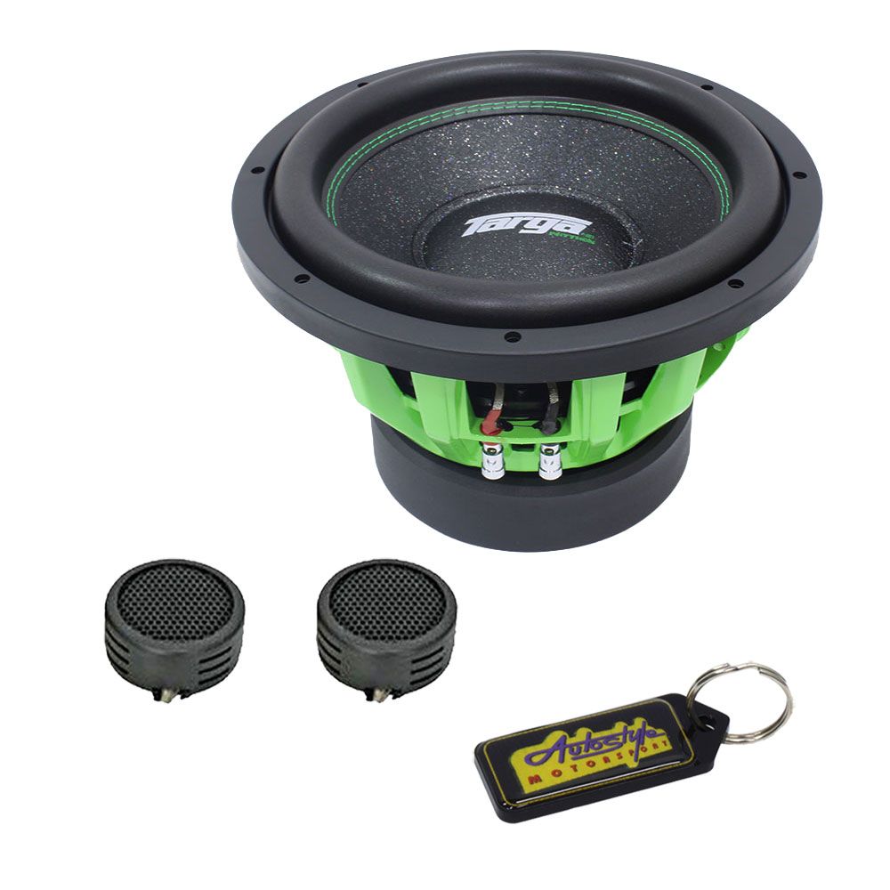 Targa 12" Python Series DVC D2 28000W Subwoofer & Evo Tweeters & Key ...
