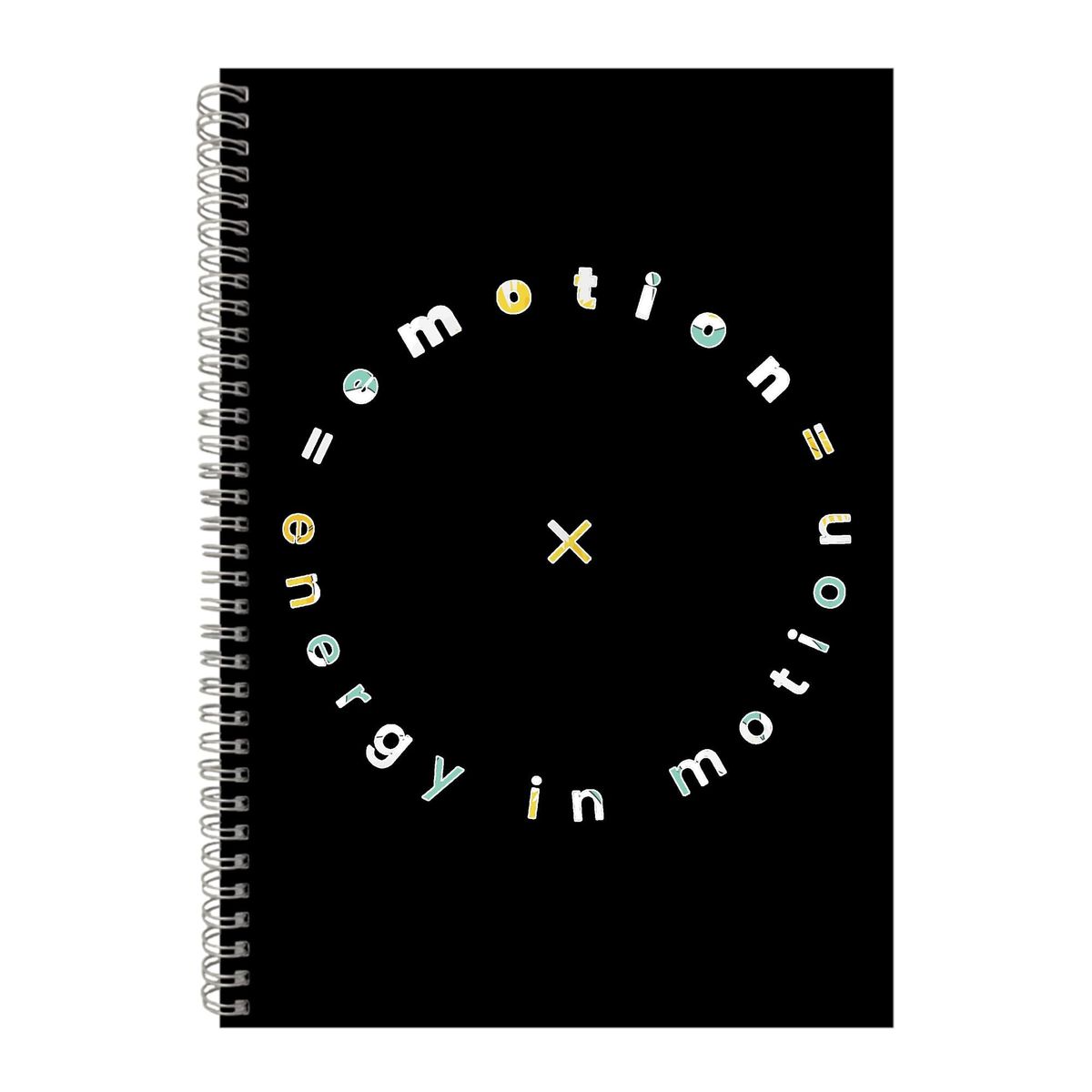 Emotion A4 Notebook Spiral and Lined Motivational Saying Graphic Notepad248 | Shop Today. Get it ...