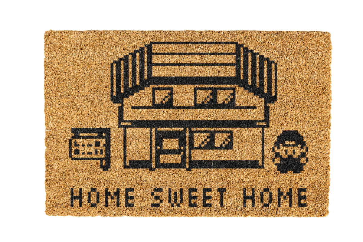Home Sweet Home Video Game Themed Coir Doormat Design 700 x 400mm ...