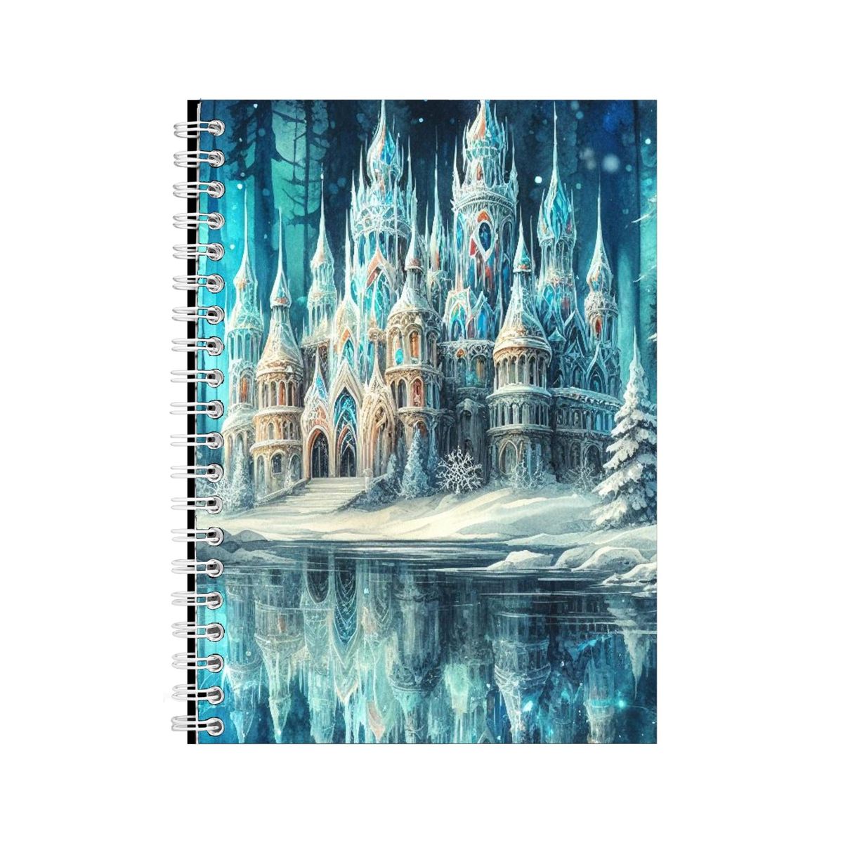Reflection A5 Notebook Spiral and Lined Winter Graphic Notepad Present ...