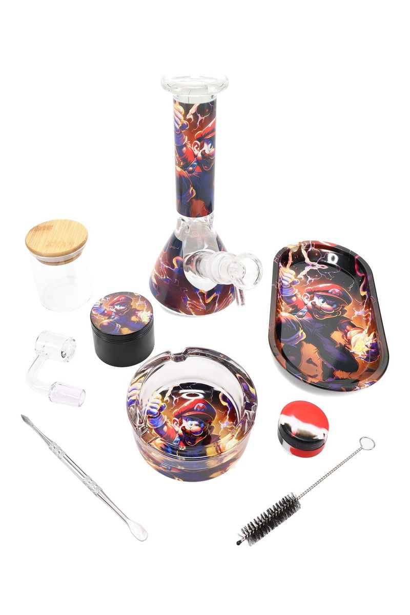 8" Decal Beaker Water Pipe Starter Kit - Electric Plumber | Shop Today ...