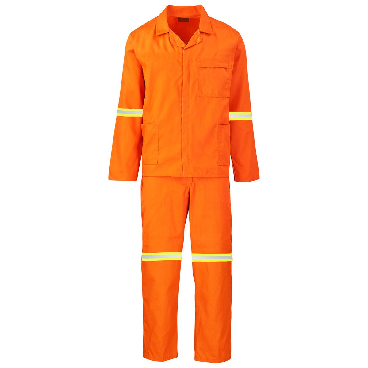 2 Piece Orange Work Suit With Reflective Arms And Legs | Shop Today ...