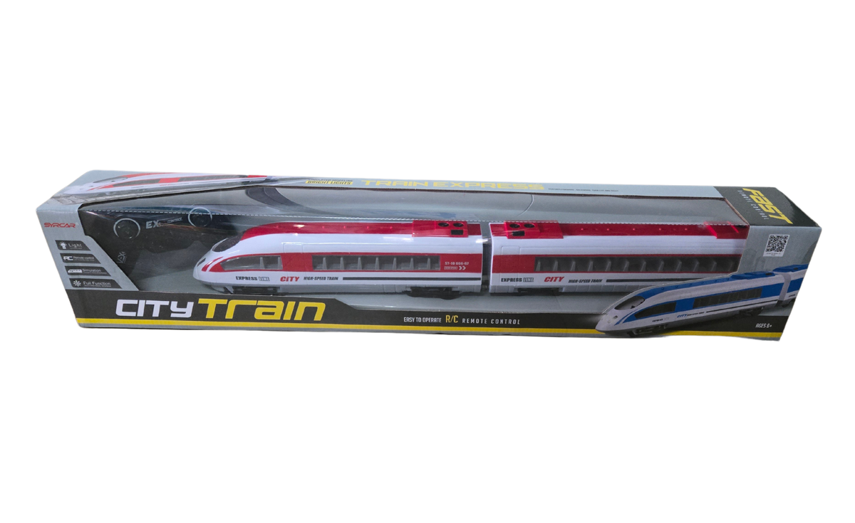 1:24 Remote Control Train - 65cm RC Electric Train with Lights & Sounds ...