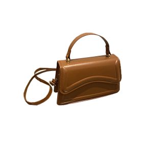 Pure Colour Handbag, Versatile Shoulder Crossbody Bag - Small Square ...