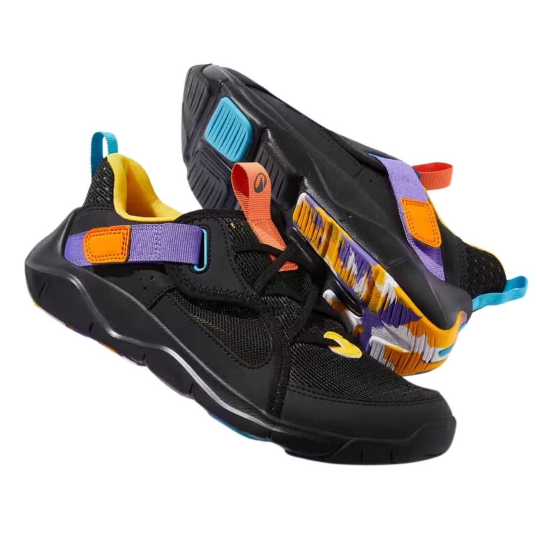 Decathlon Kids' Rip-Tab Shoes Playful Summer - Black/Purple | Shop ...