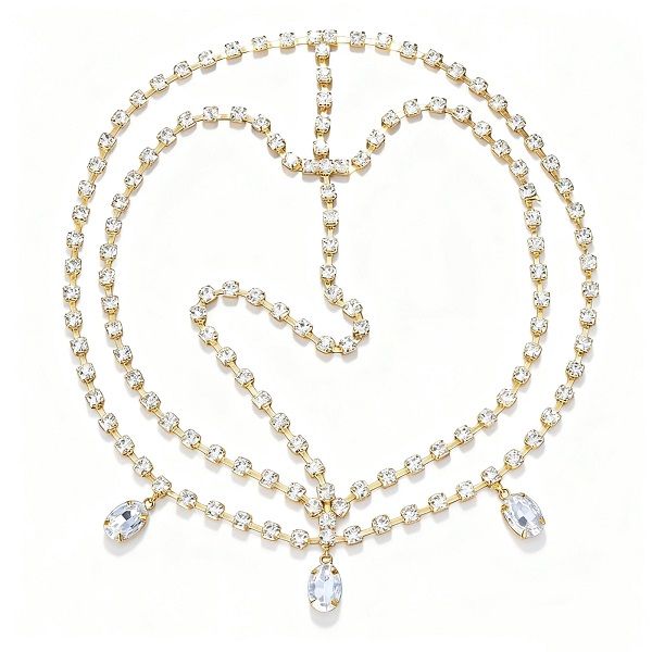 Rhinestone Multi-Layer Water Drop Forehead Chain - Headband Hair ...