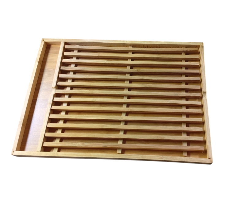 Rectangular Bamboo Bread Cooling Tray with Crumb Catcher | Shop Today ...